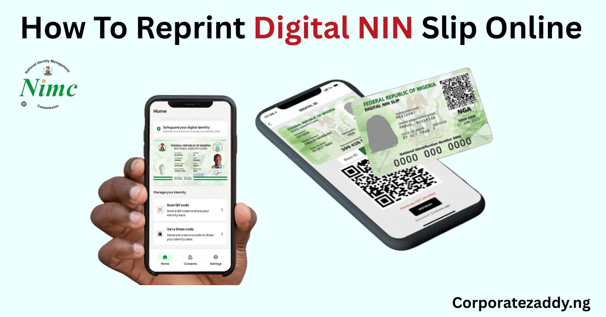 Reprint Digital NIN Slip Online: Portal Guide 2025